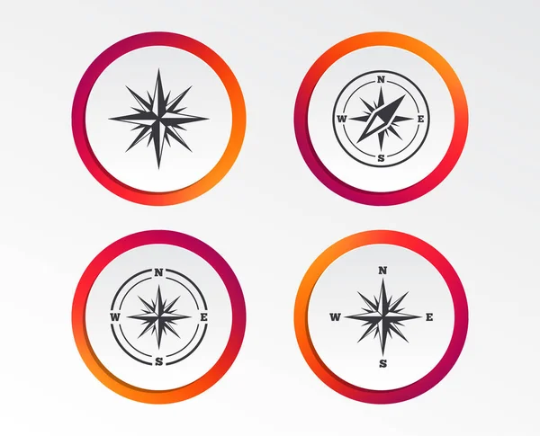 Compass sign icons Stock Vector by ©Blankstock 60072839