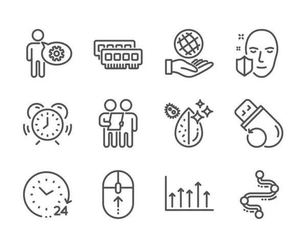 Man Daily Routine People icons set with texture background. — Stock ...