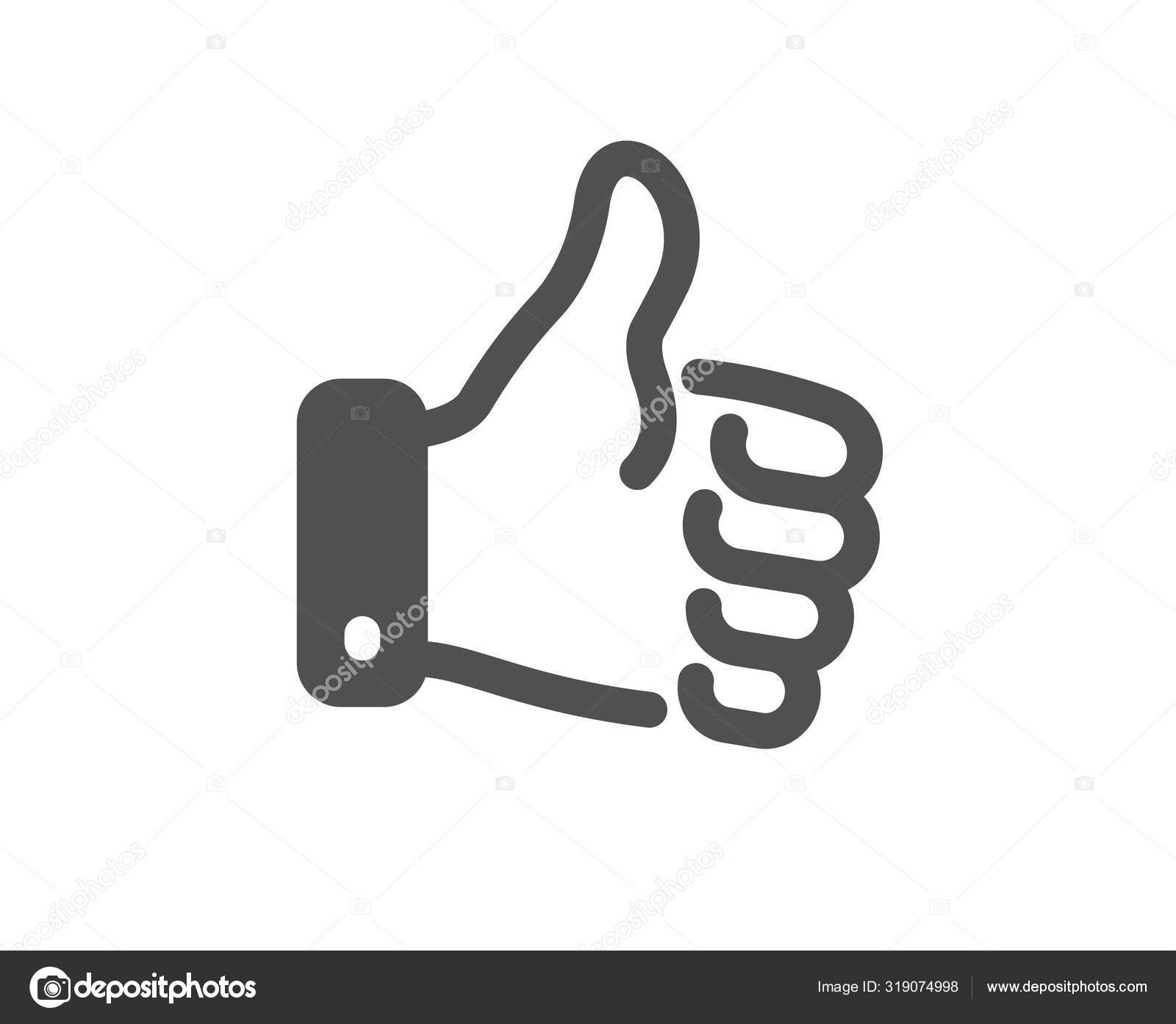 Like hand icon. Thumbs up finger sign. Vector Stock Vector Image by ...