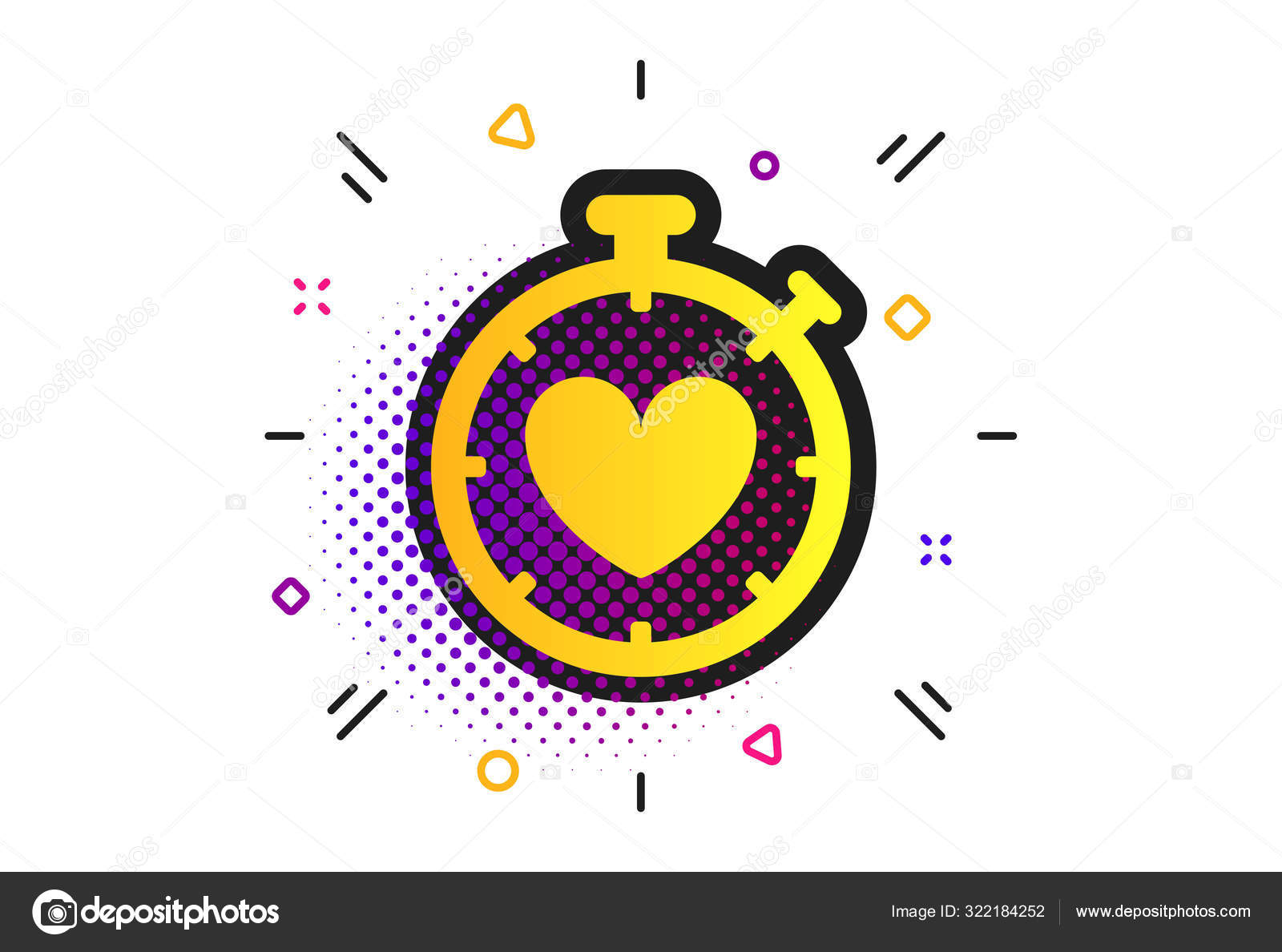 Heart Timer sign icon. Stopwatch symbol. Vector Stock Vector by ... Heart Timer sign icon. Stopwatch symbol. Vector Stock Vector by ...