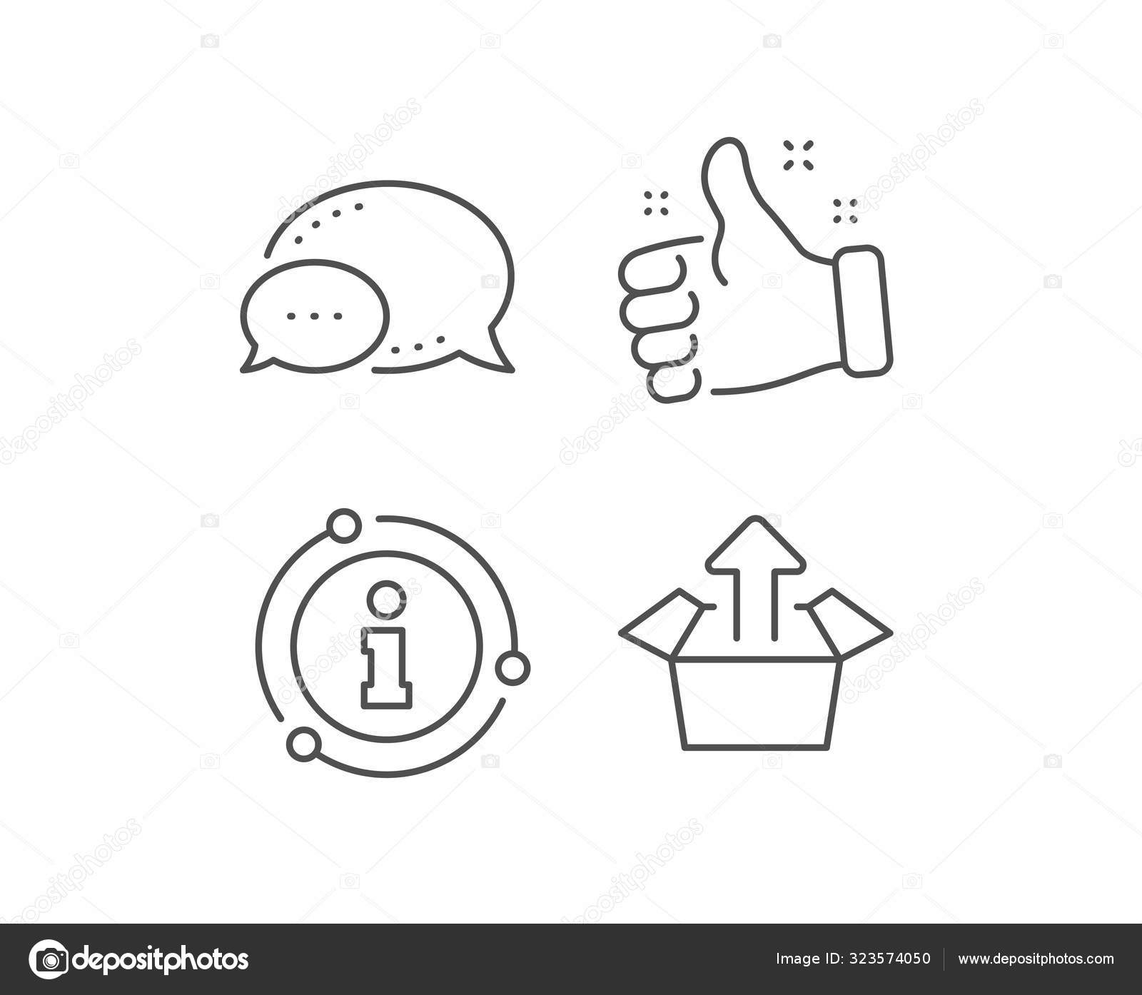 Send box line icon. Open delivery parcel sign. Cargo package. Ve Stock ...