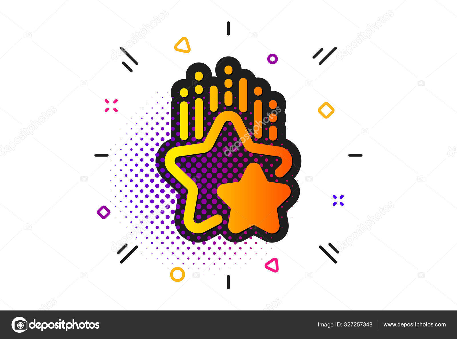 Ranking stars icon. Star rating sign. Best rank. Vector Stock Vector by ...