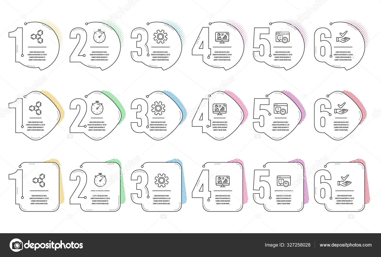 Timer, Chemical formula and Service icons set. Vector Stock Vector by ...