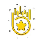 Loyalty star icon. Bonus points. Discount program. Vector Stock Vector ...