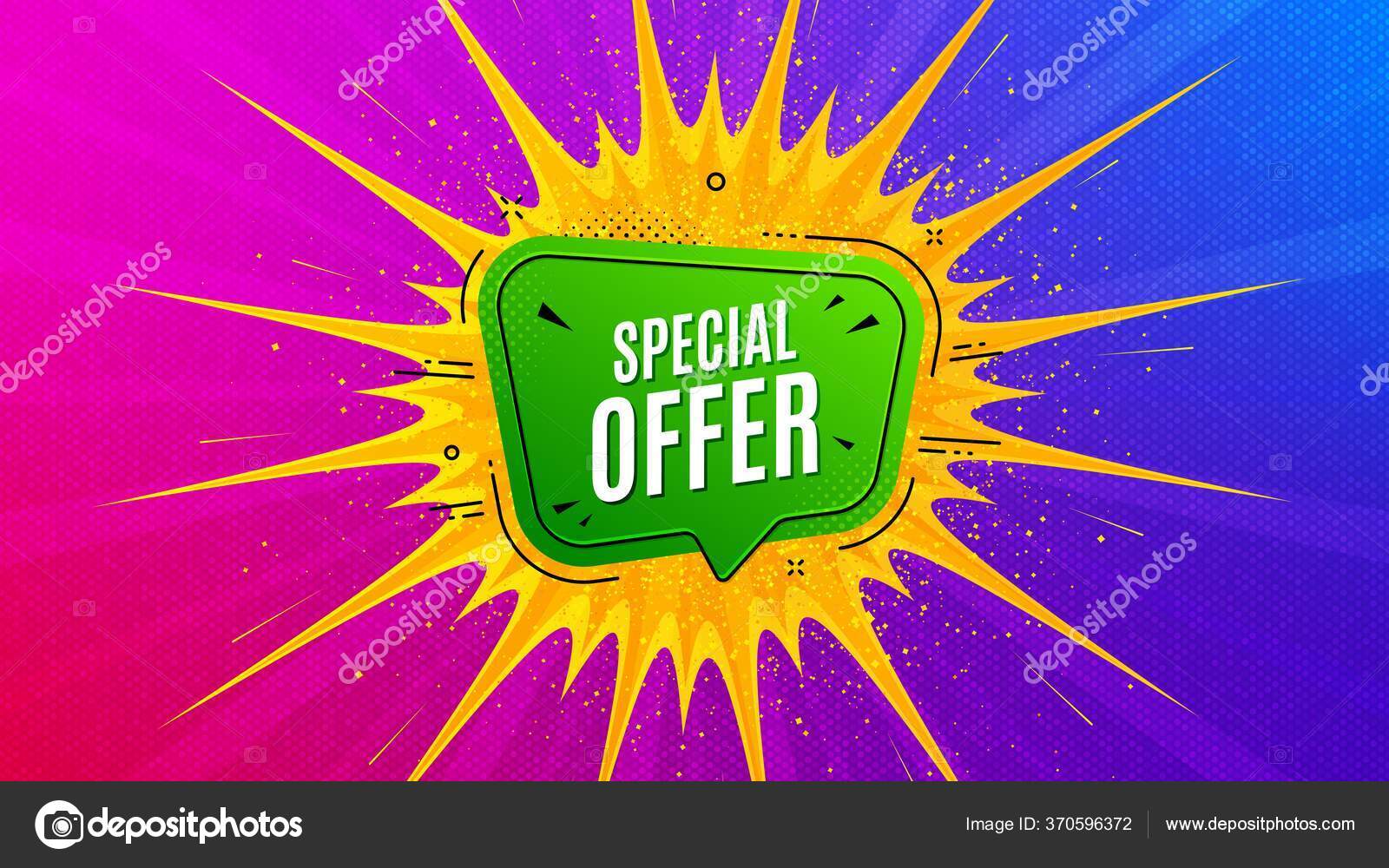 Special Offer Badge Flare Light Flash Banner Discount Banner Shape ...