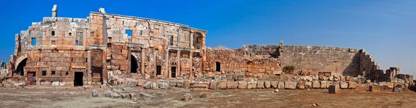 Serjilla house ruins panorama - Stock Image - Everypixel