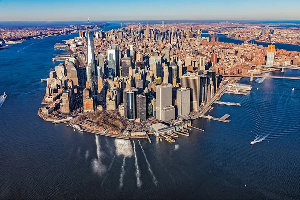 New York Manhattan aerial – Stock Editorial Photo © dbajurin #184365336