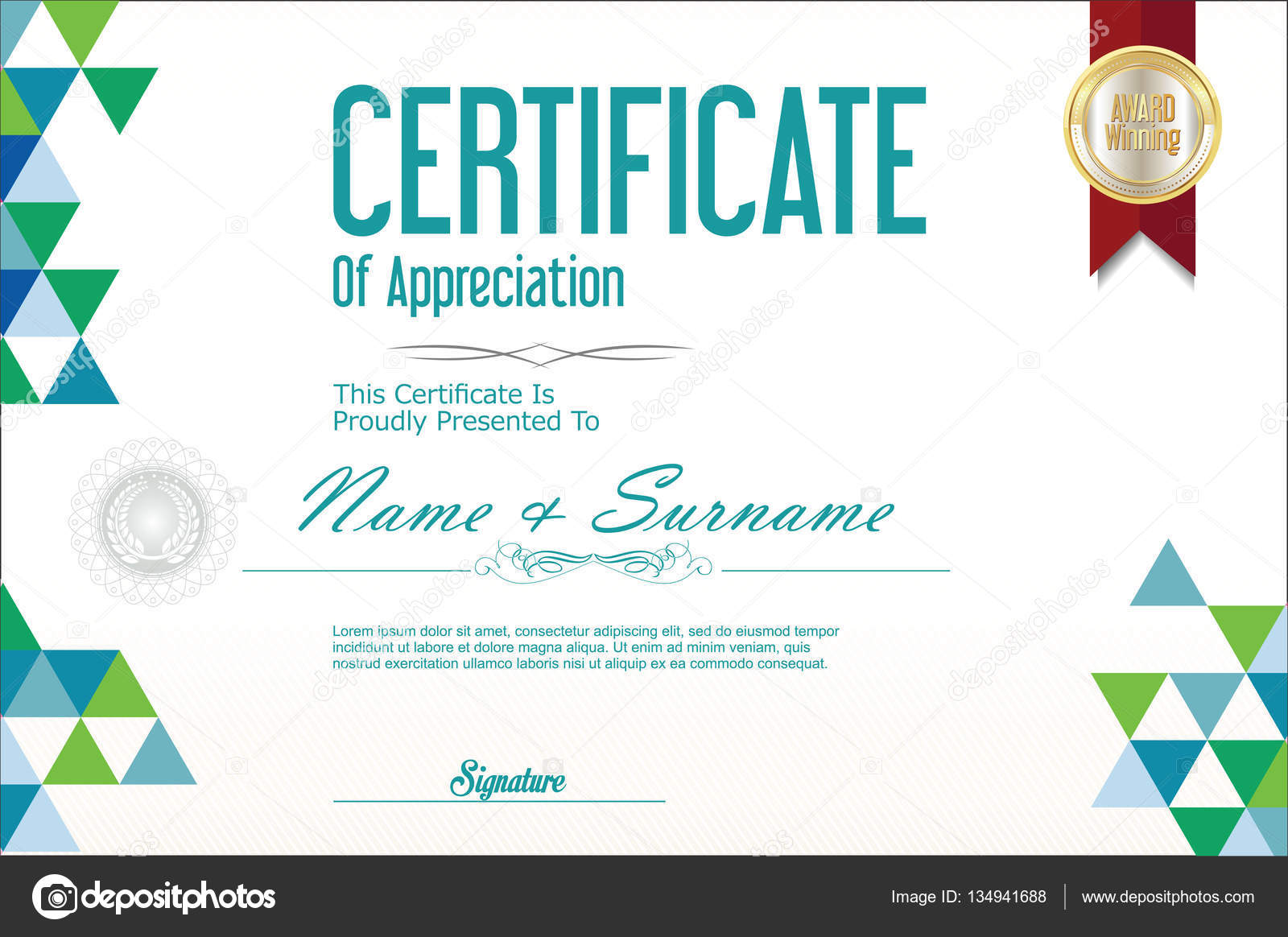 Certificate abstract template background Stock Vector Image by ...