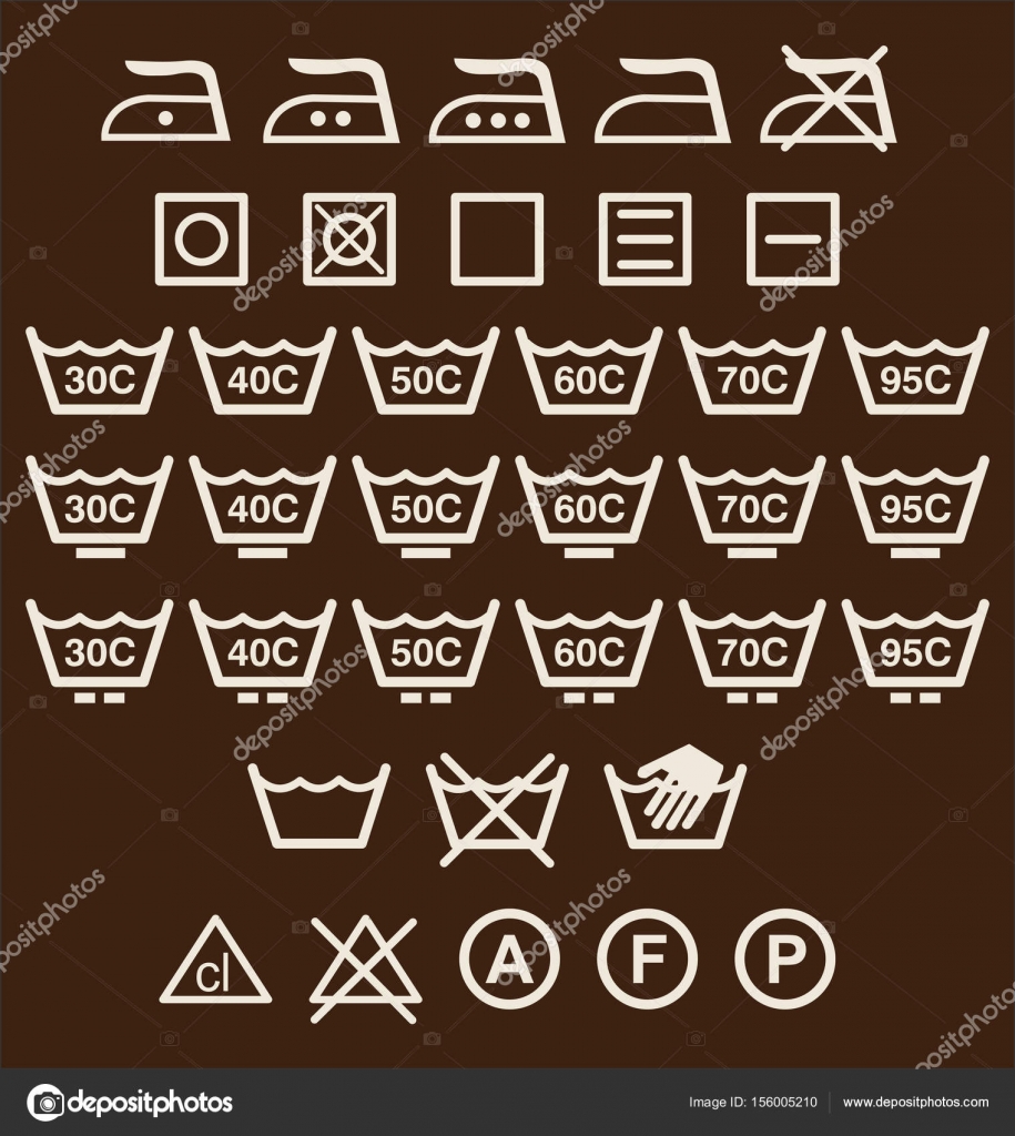 Washing sign collection Stock Vector by ©totallyout #156005210