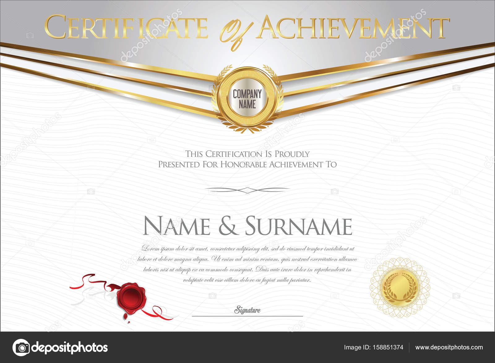 Certificate or diploma retro design Stock Vector Image by ©totallyout ...