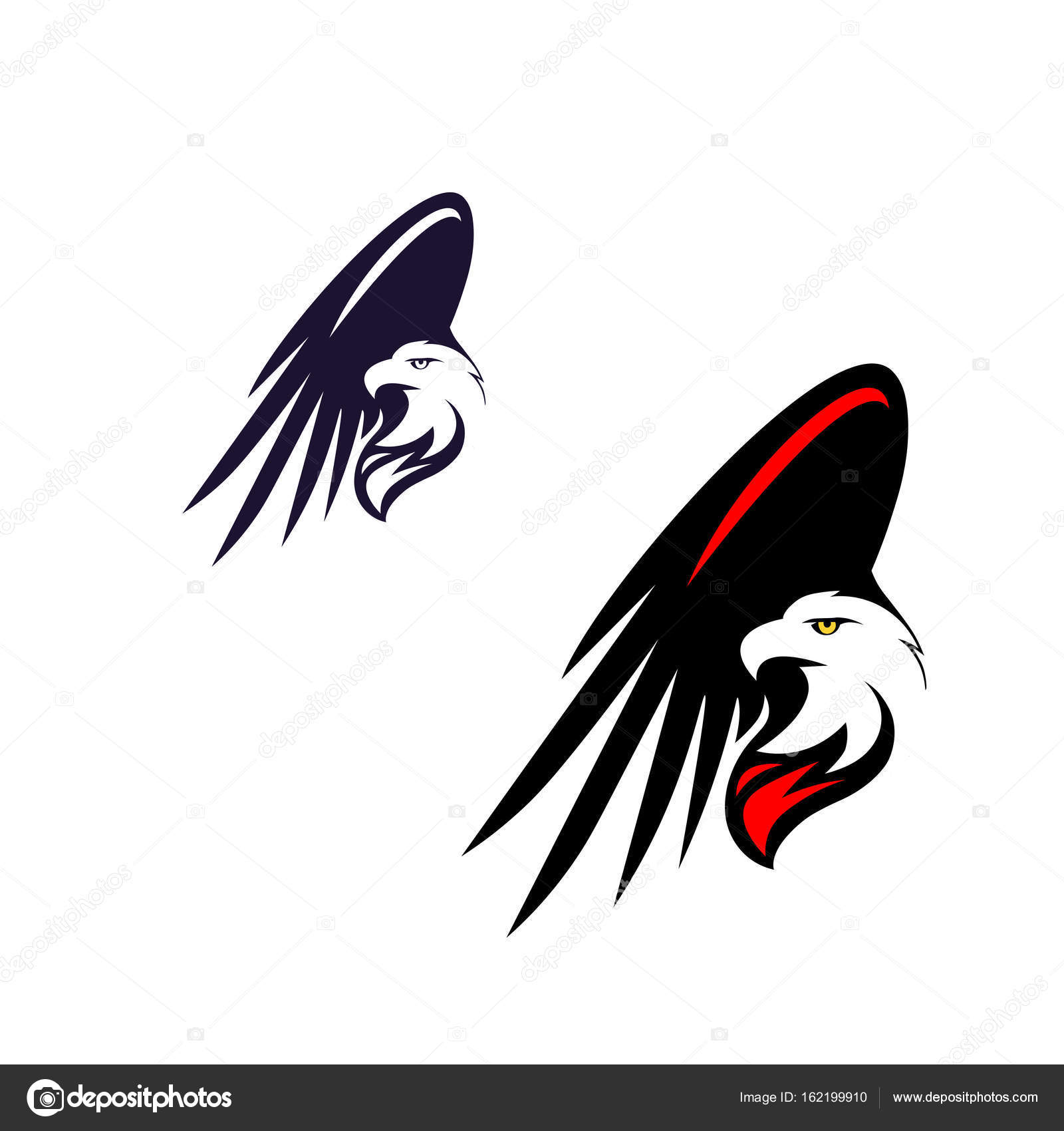 Fire eagle Vector Logo Template — Stock Vector © DikiyKachap1 #162199910