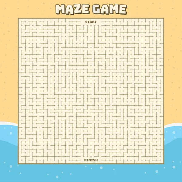 Beach maze Vector Art Stock Images | Depositphotos