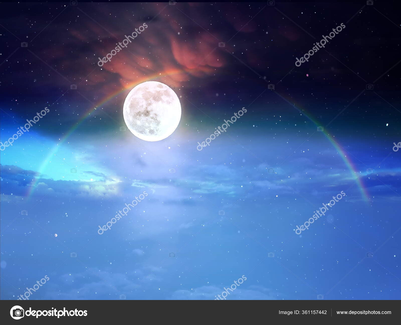 Moonlight Starry Background