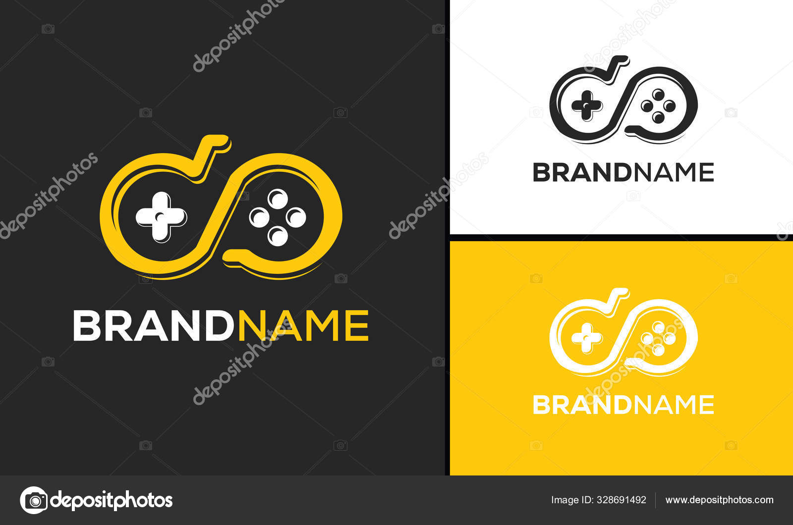 Illustration Vector Graphic Infinity Symbol Make Shape Joystick Button ...