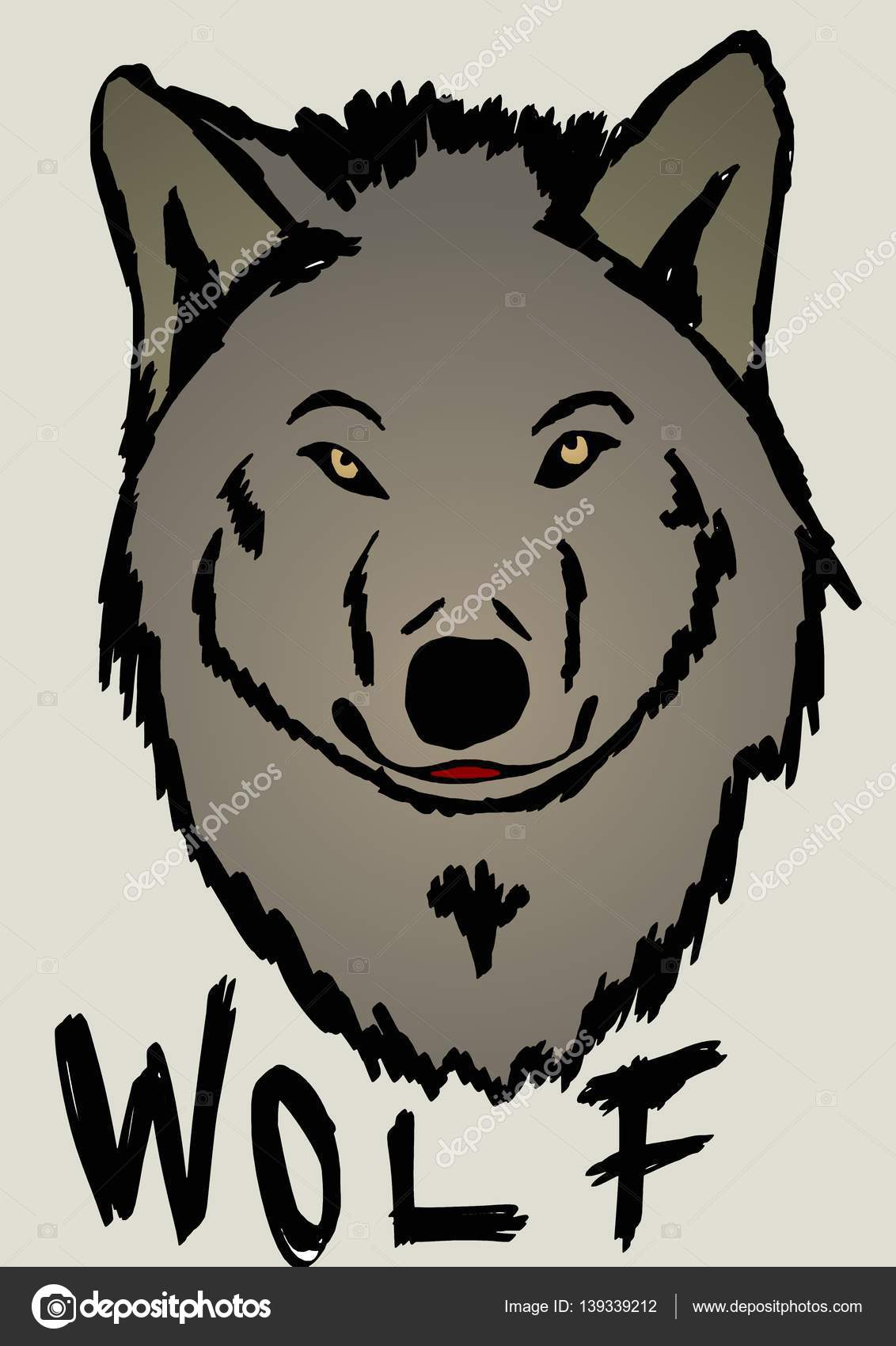 Imagen clásica del lobo — Foto de stock #139339212 © Logan81