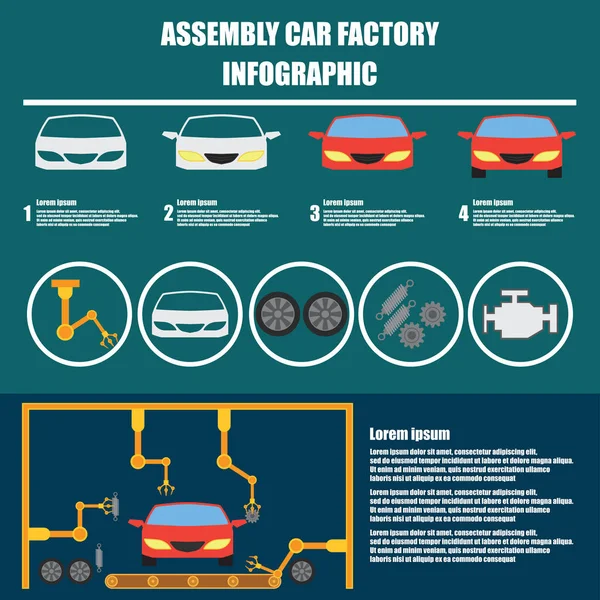 ᐈ Car production line stock icon, Royalty Free car assembly line ...