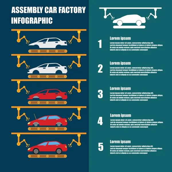 ᐈ Car production line stock icon, Royalty Free car assembly line ...