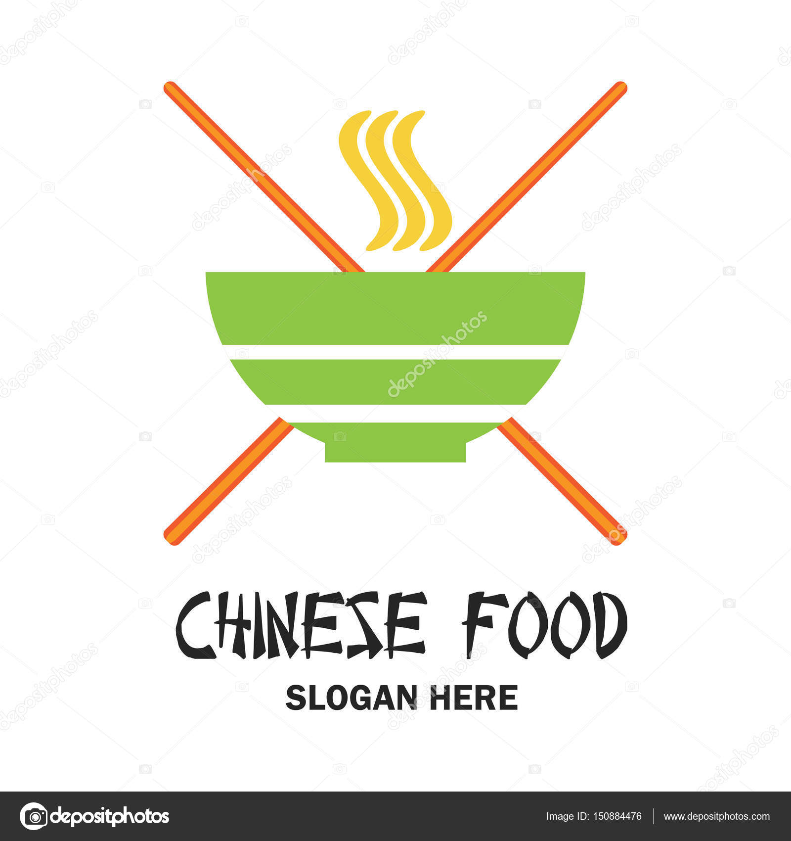 Logotipo De Comida China Restaurante Chino / Logotipo De Comida China