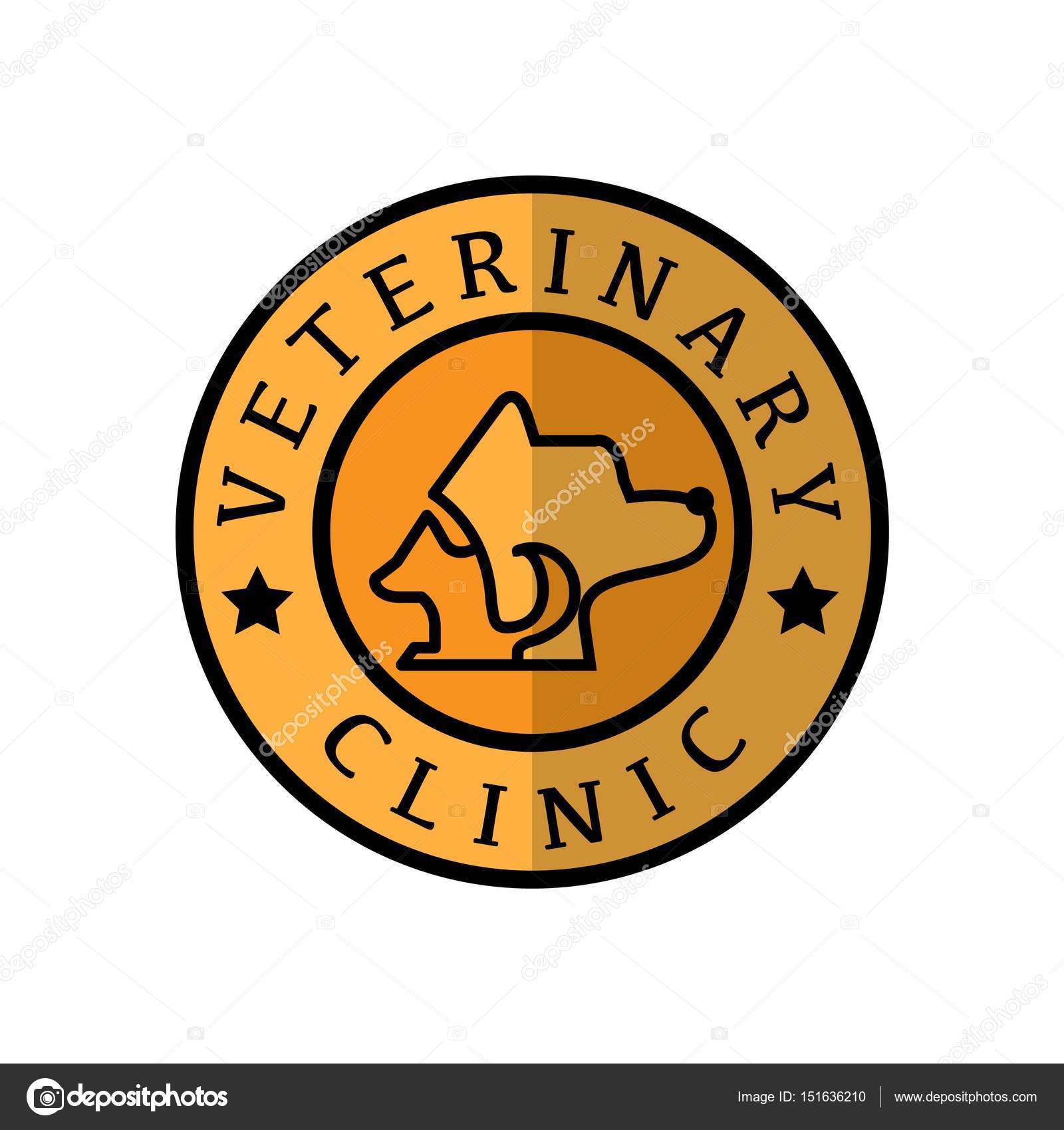 Logotipo veterinário com espaço de texto para o seu slogan / slogan ...