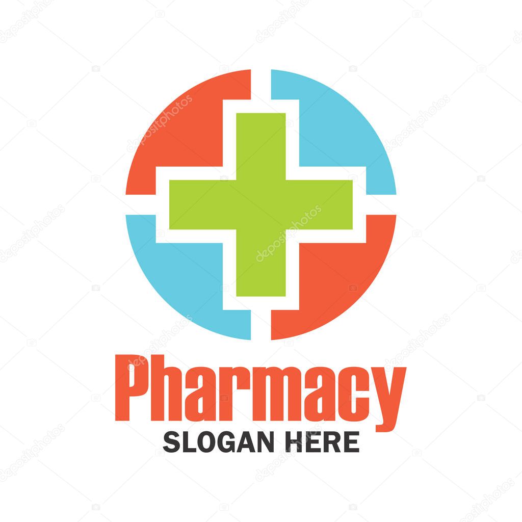Medical, pharmacy logo with text space for your slogan / tag line ...
