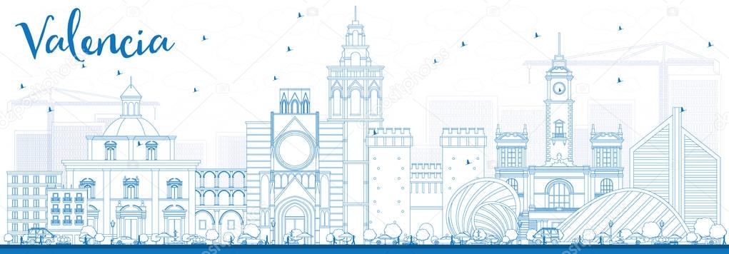Valencia outline Vector Art Stock Images | Depositphotos