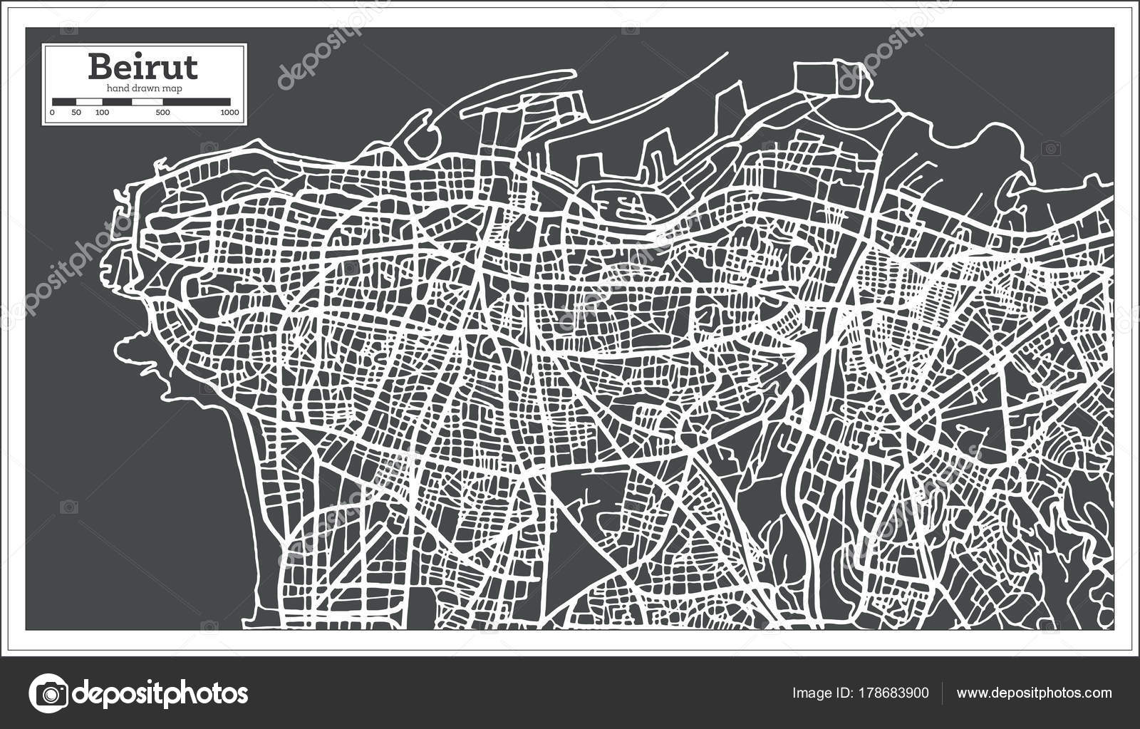 Mapa Da Cidade Do Libano