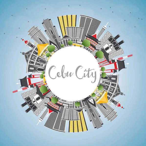 Cebu skyline Vector Art Stock Images | Depositphotos