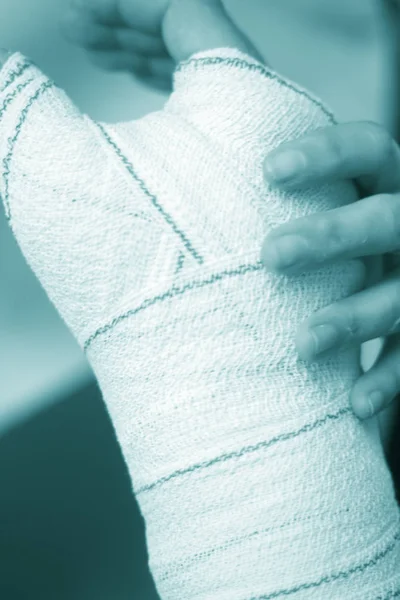 Doctor patient plaster cast - Stock Image - Everypixel