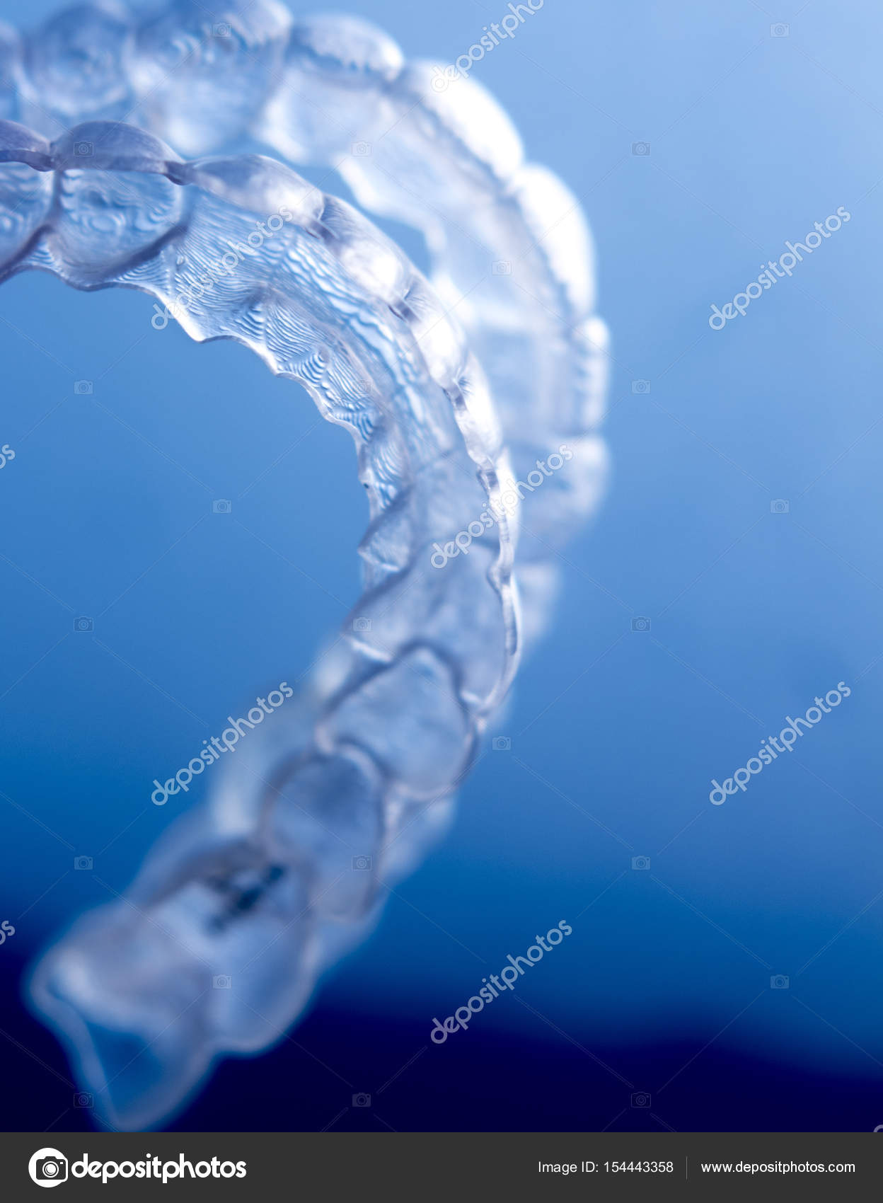 Invisible dental brackets — Stock Photo © edwardolive #154443358