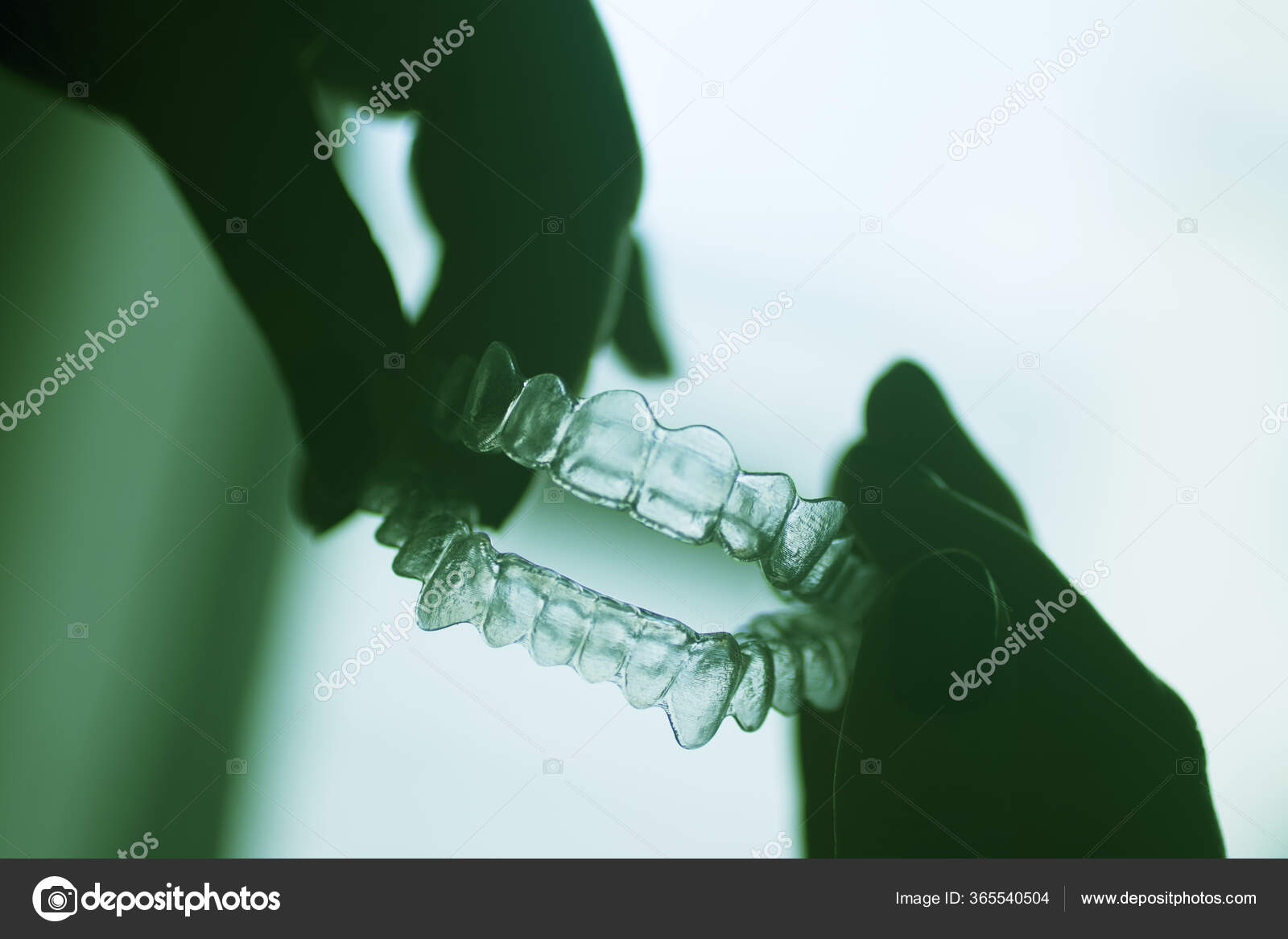 Clear Dental Teeth Retainer Brackets Straighten Align Each Tooth Modern ...