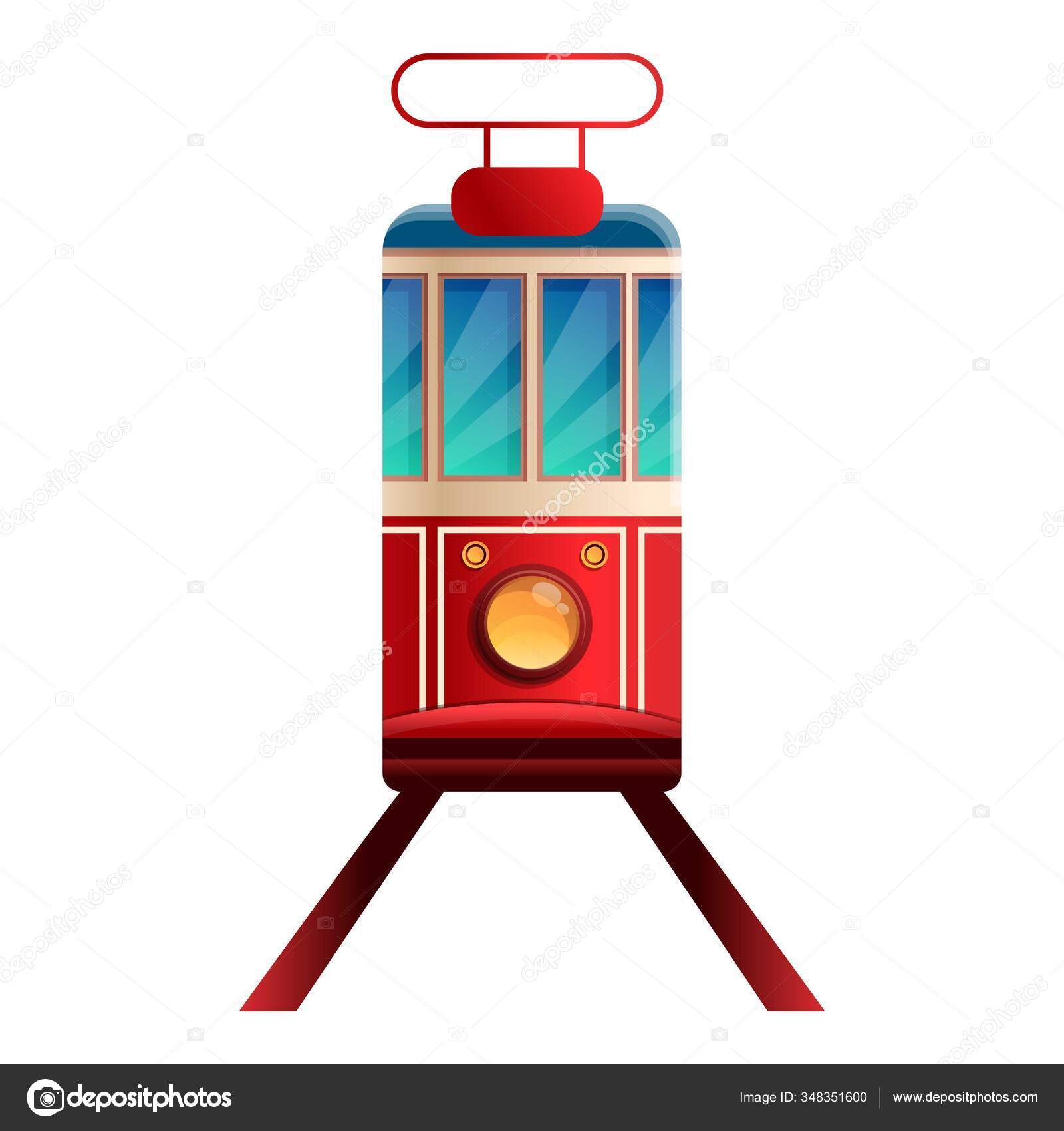 Tramcar icon, cartoon style Stock Vector Image by ©Nsit0108 #348351600