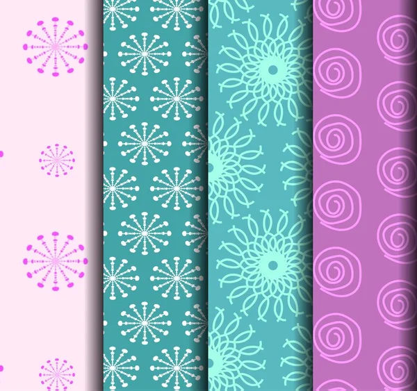 Seamless oriental style patterns — Stock Vector © ratselmeister #2991843