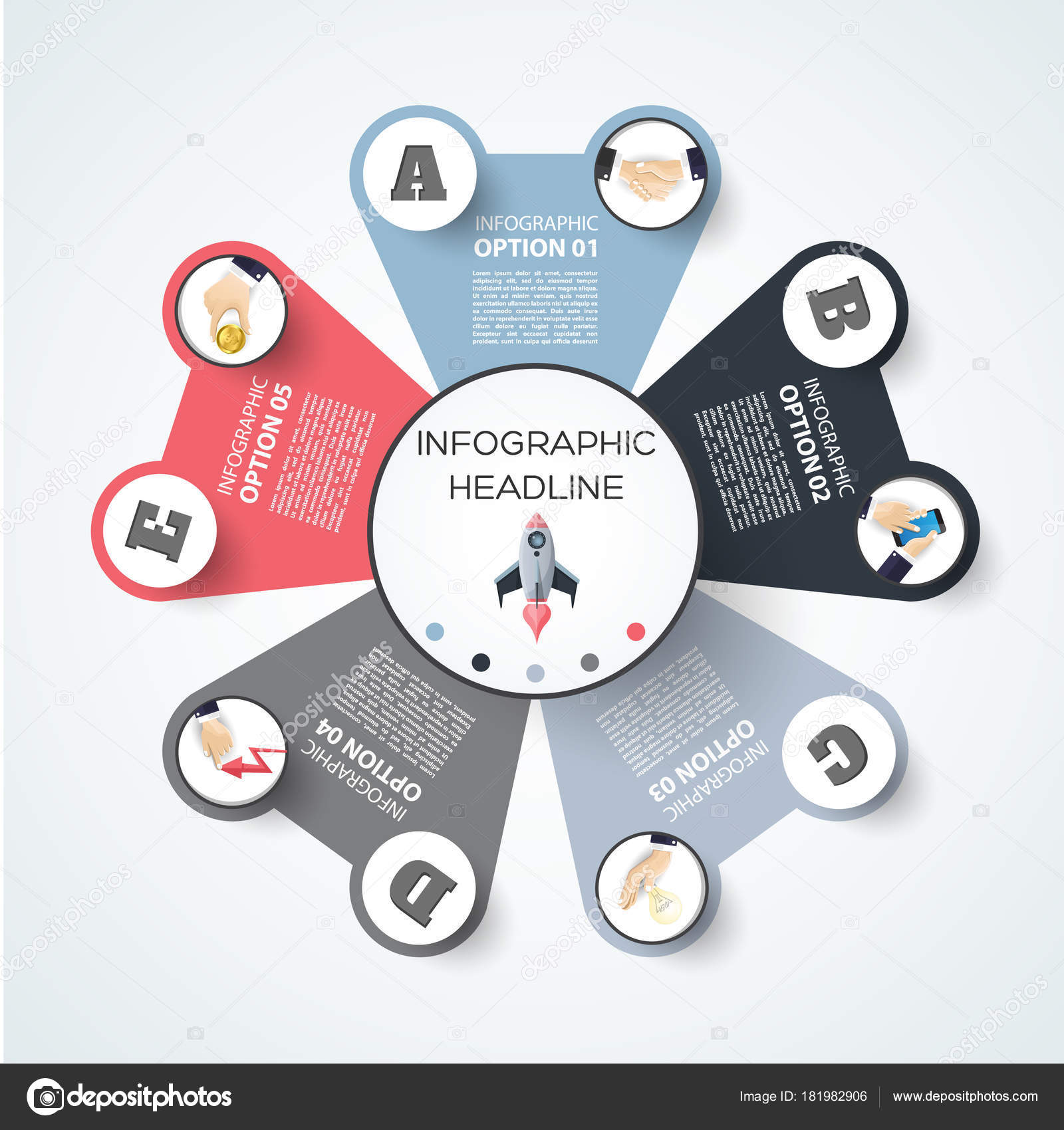 Business Data Visualization Process Chart Abstract Elements Graph ...