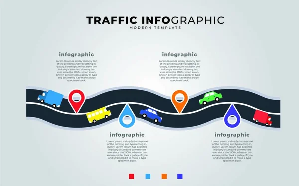Traffic congestion infographics - векторные изображения, Traffic ...