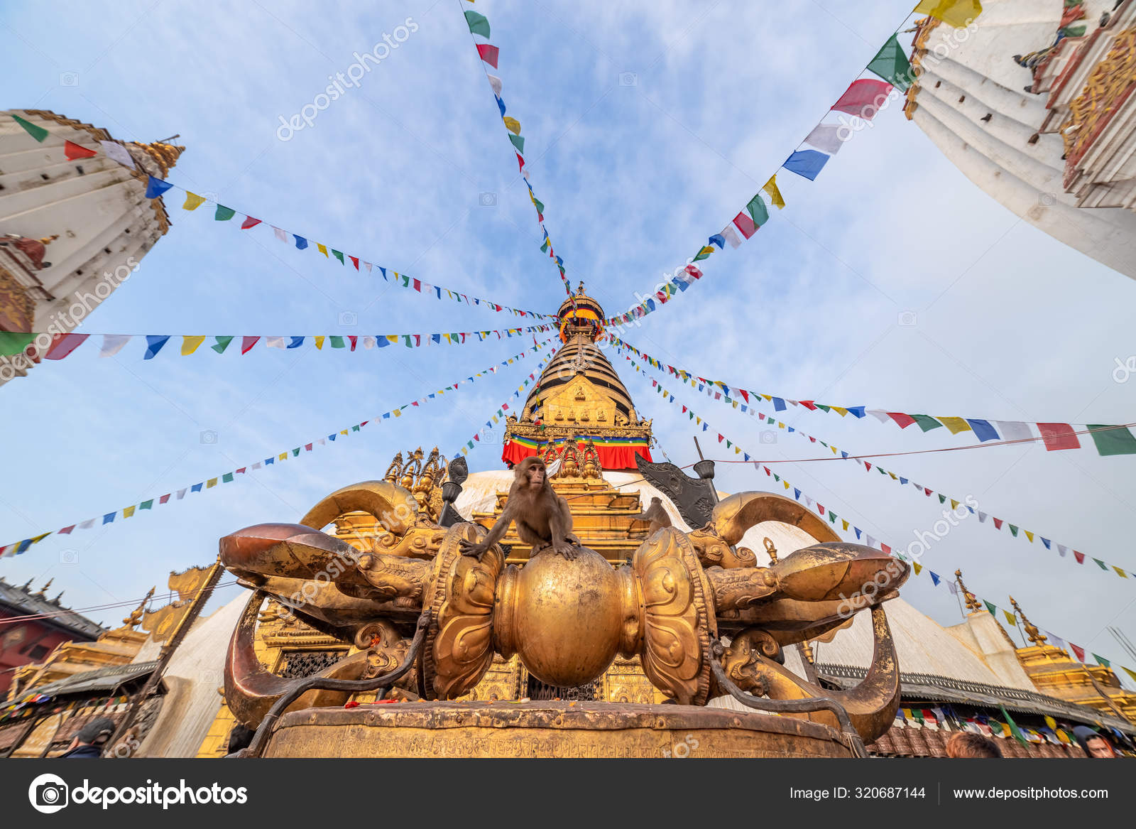 Swayambhunath Stupa Aka Monkey Temple Sunrise Kathmandu Nepal Unesco ...