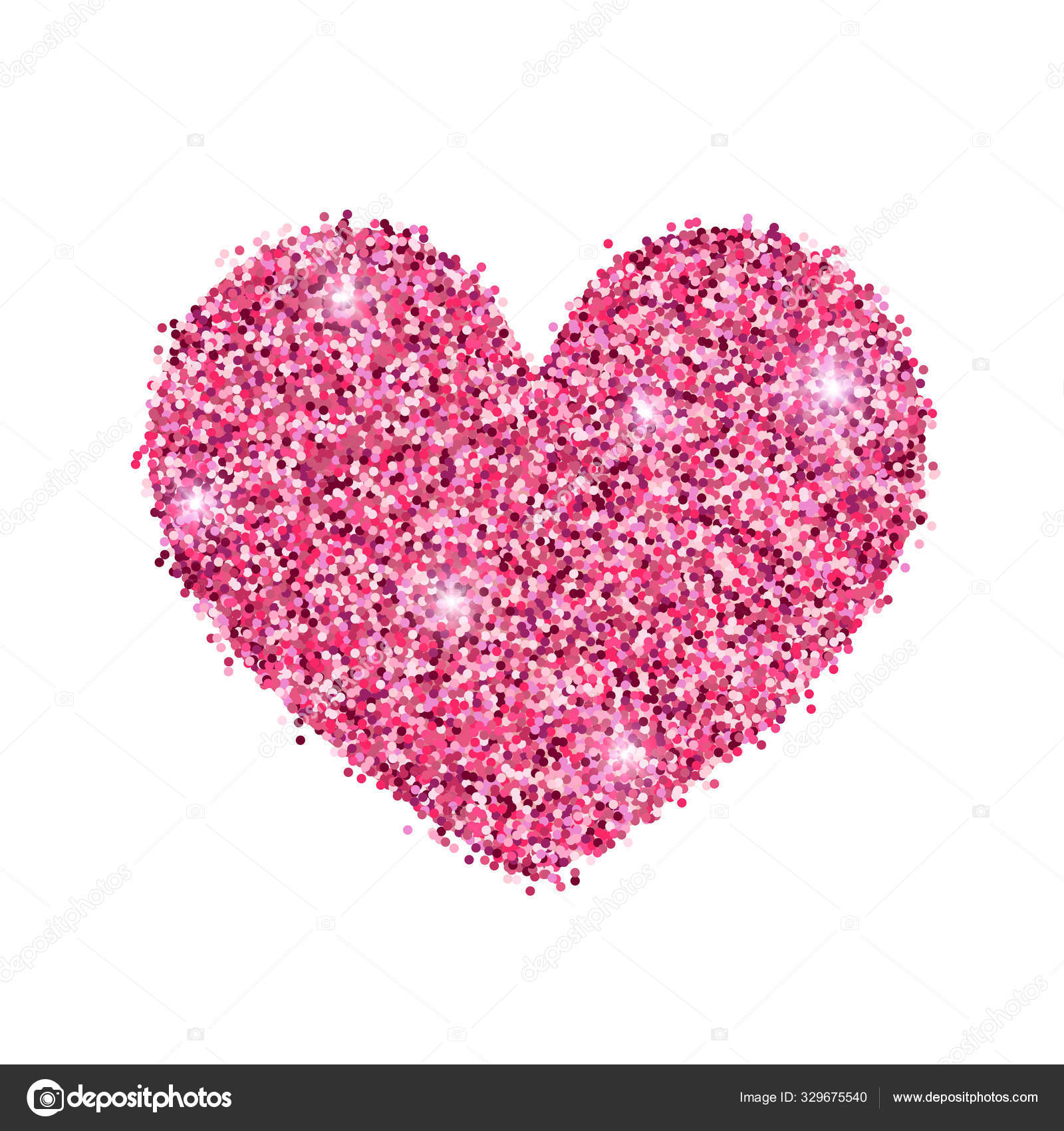 Corazón Rosa Brillante Png