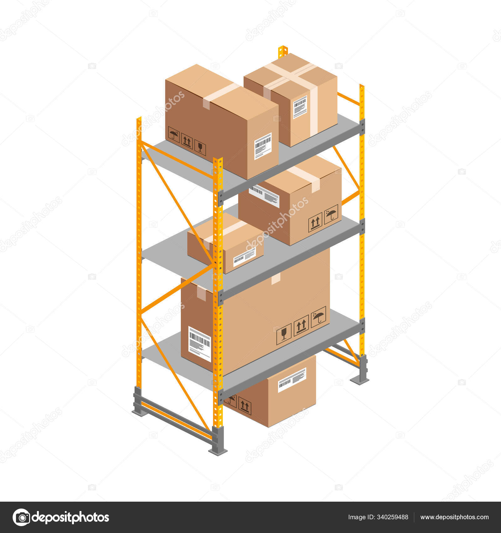 Isometric warehouse rack cardboard boxes Stock Vector by ©Ketmut 340259488 Isometric warehouse rack cardboard boxes Stock Vector by ©Ketmut 340259488