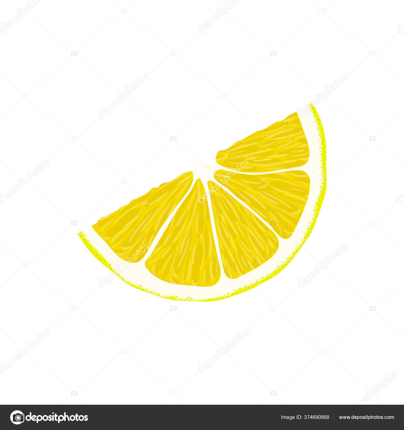 Lemon Wedge Vector