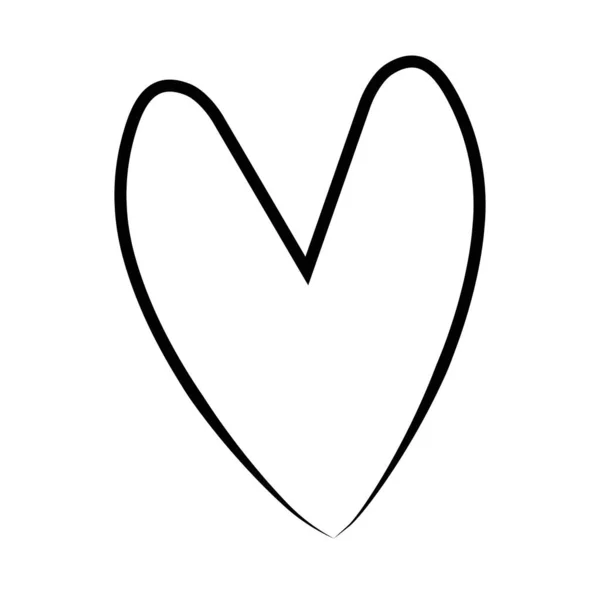 Corazón de una línea imágenes de stock de arte vectorial | Depositphotos