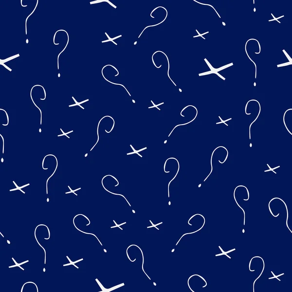 Question Mark Vector Seamless Pattern Hand Drawn Sketch Faq Button ...