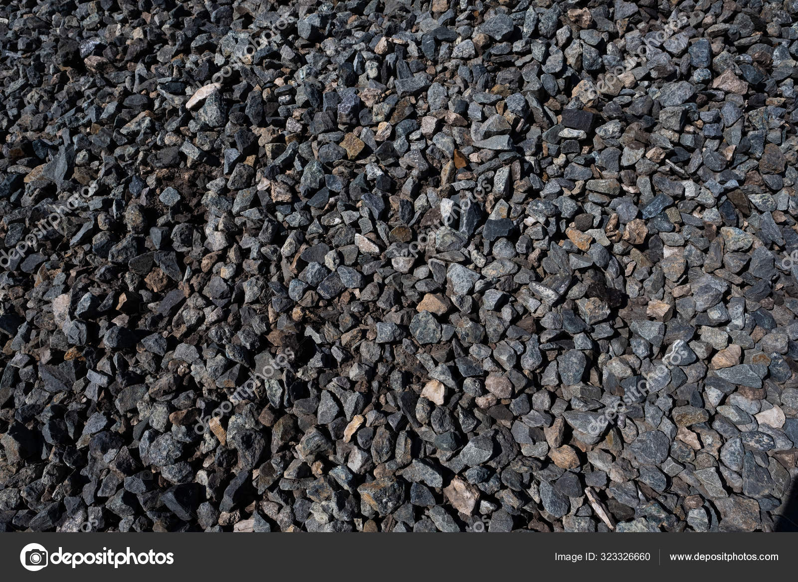 Dark Grey Gravel Background Close View — Stock Photo © olegsamoylov ...