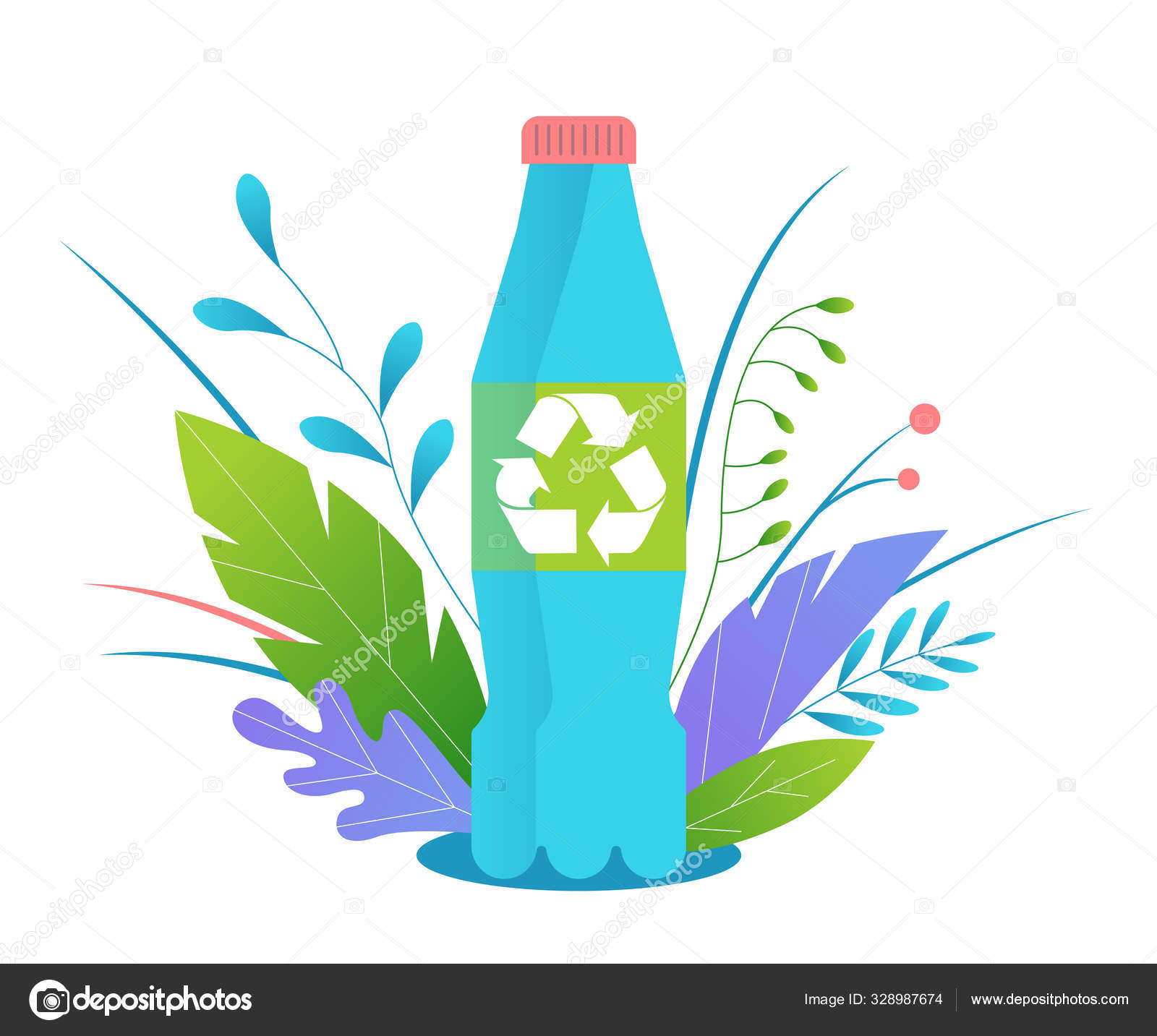 Plastic Recycle Clipart Image