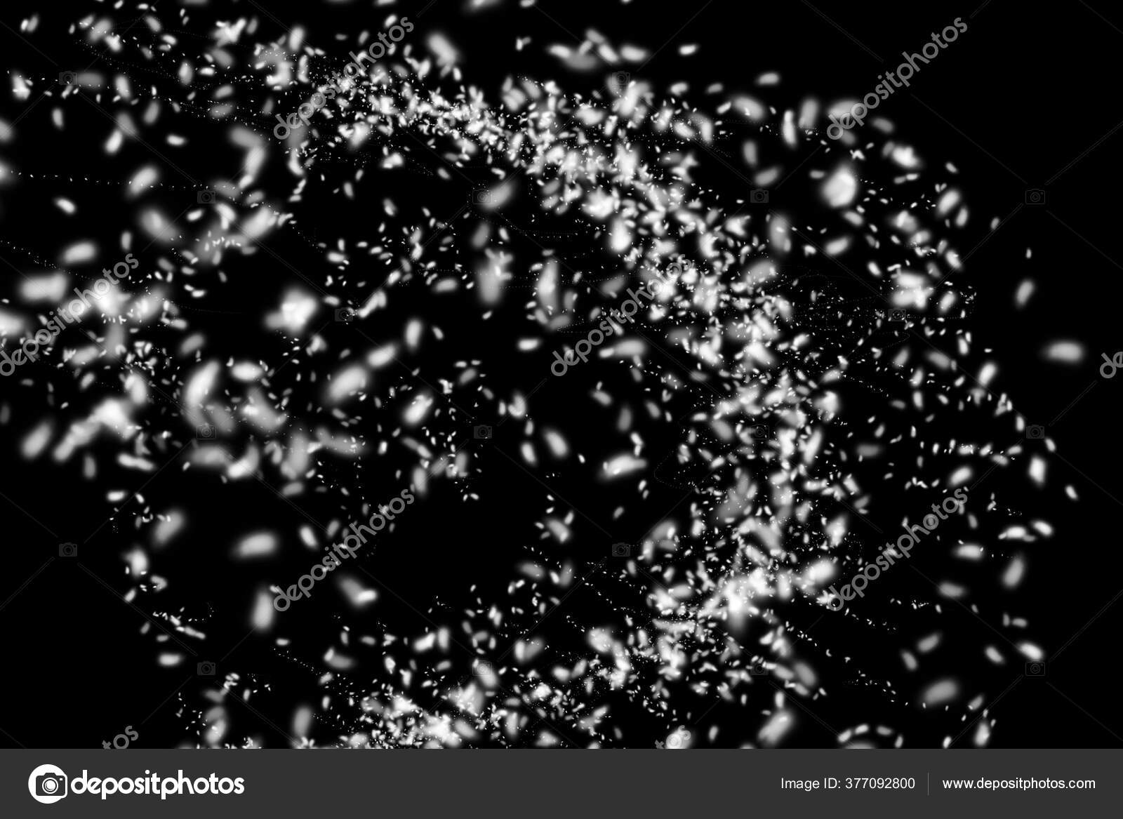 White Particles Air Isolated Black Background — Stock Photo © Imagesto ...