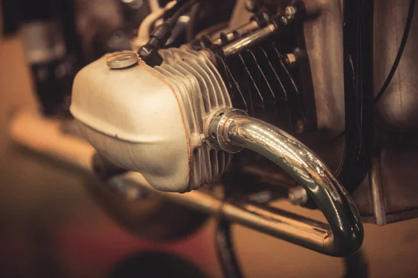 Vintage motorcycle boxer engine — Stock Photo © bizoon #194659790