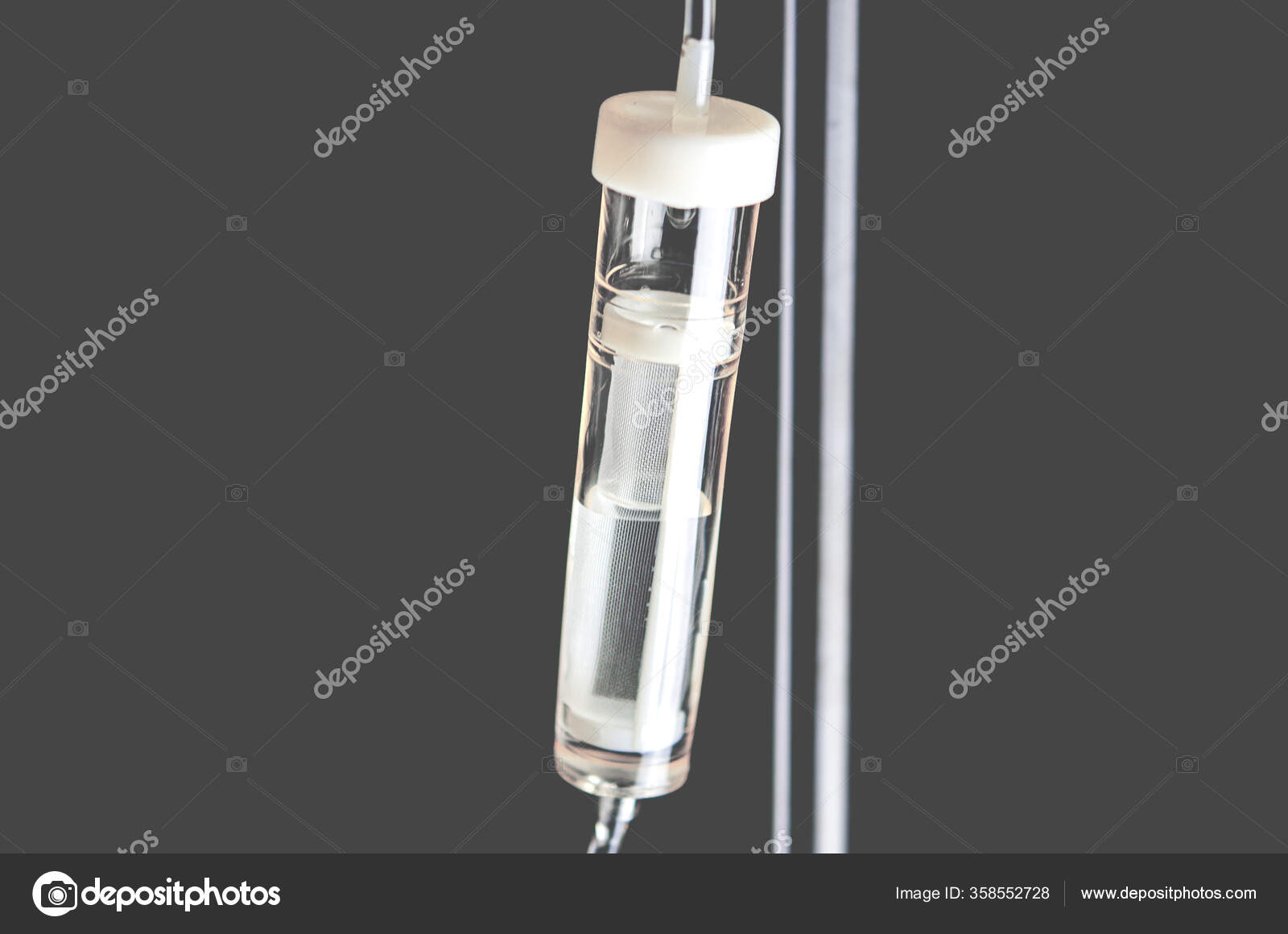 Infusion System Filter Intravenous Infusions Close — Stock Photo ...