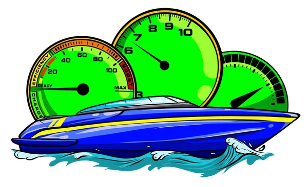 Graphics Speed boat race vector illustration art Stock Vector Image by ...
