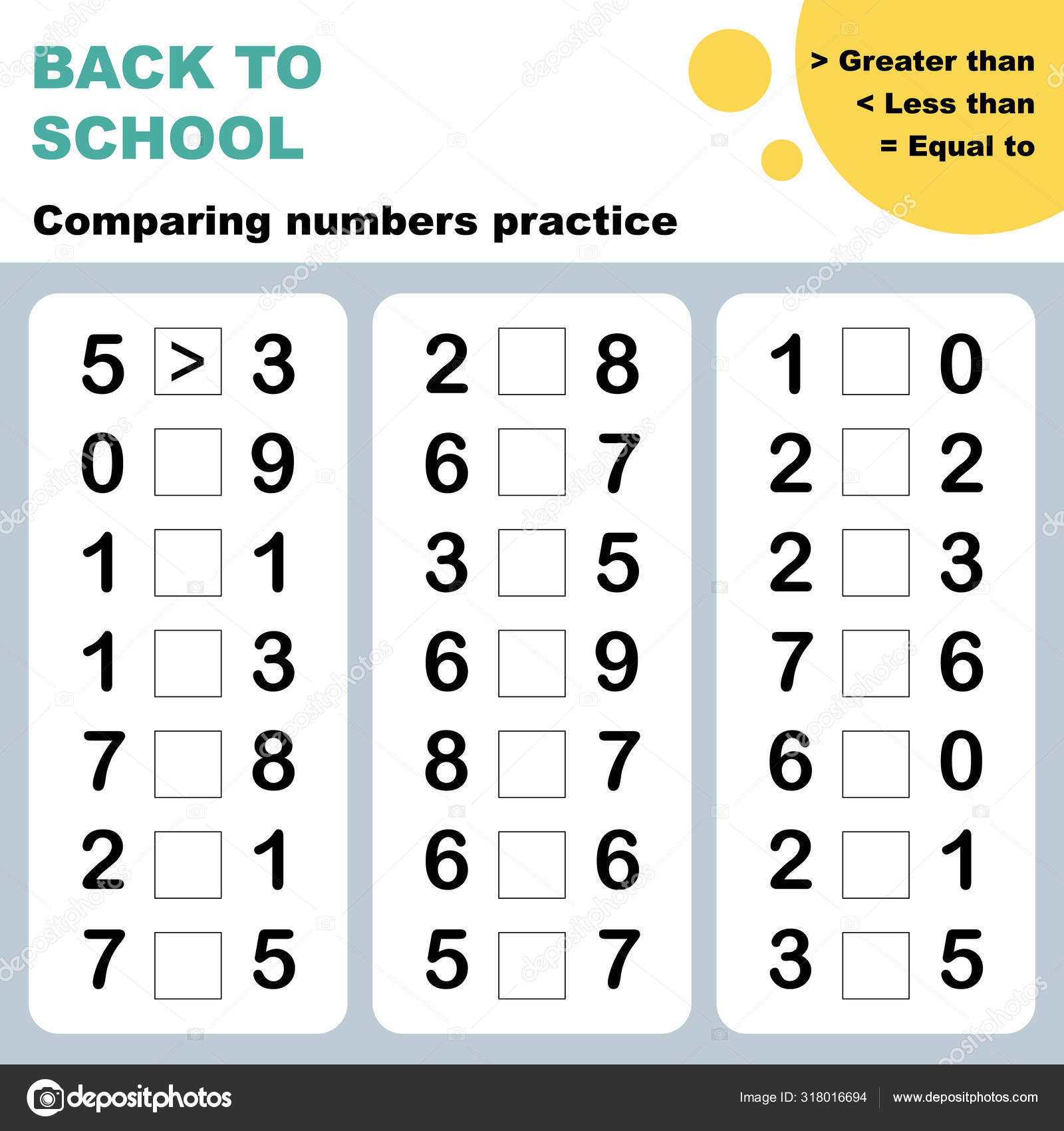 Hojas De Trabajo De Comparación Multiplicativa