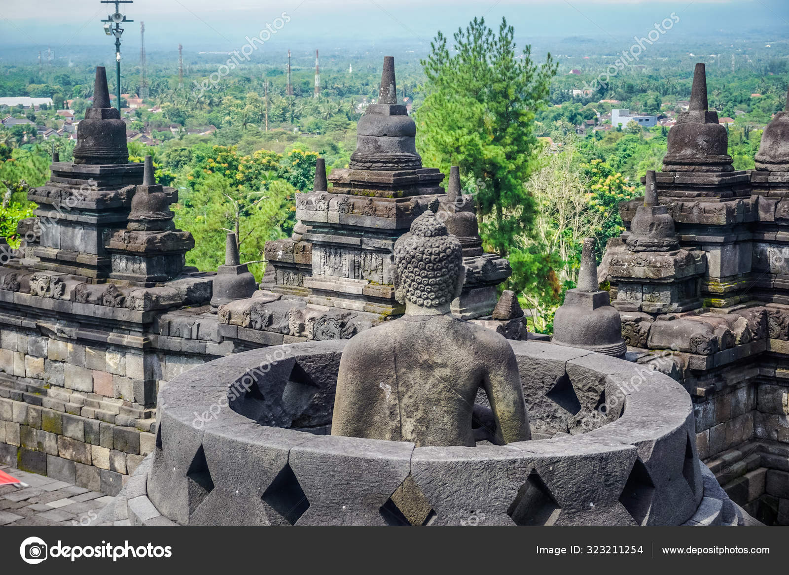 Borobudur Temple Largest Buddhist Temple World Stock Photo by ...