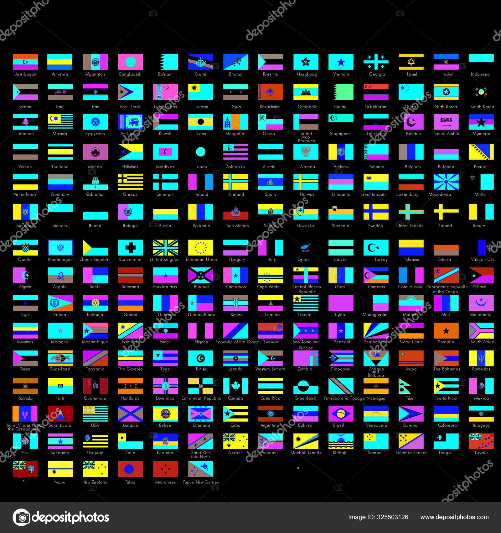 World flags all vector color isolated Stock Vector Image by ©eugenekh ...