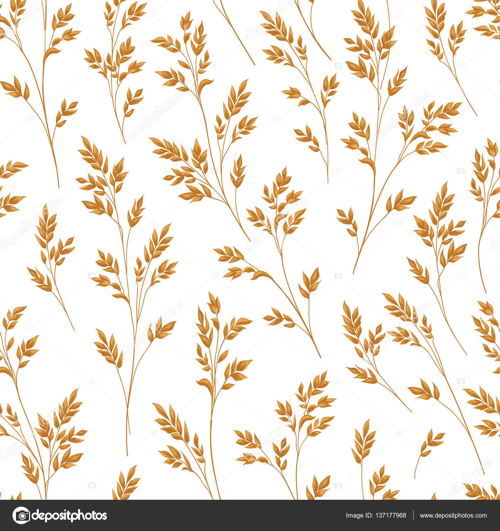 Floral pattern with leaves — Stock Vector © YokoDesign #137177968